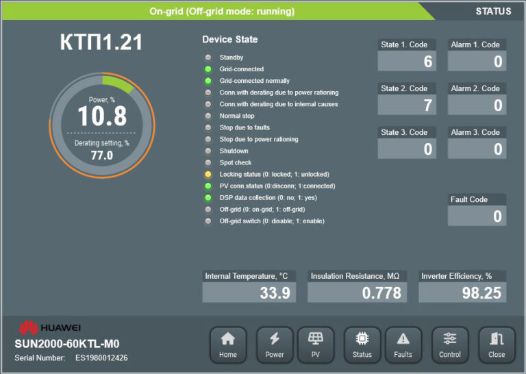 Huawei SUN2000 photovoltaic inverter Smart Object for Zenon ...